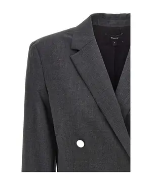 Theory Double Breasted Blazer - Black