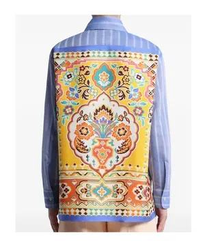 Etro Graphic Printed Striped Shirt