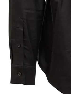 Givenchy 4g Embroidered Long-sleeved Shirt - Black