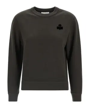 Isabel Marant Étoile Logo Crewneck Sweatshirt - Black