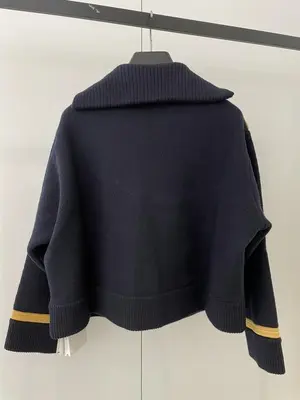 Celine Wool Military Vareuse With Braided Trim - Blue