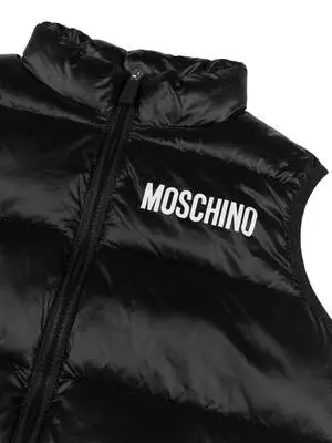 Moschino Puffer Vest With Teddy Bear Motif