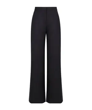 Max Mara Mozart High-waist Wide-leg Trousers - Black