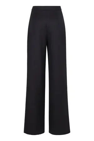 Max Mara Mozart High-waist Wide-leg Trousers - Black