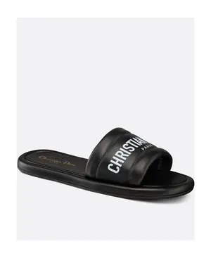 Dior Every-d Embossed Logo Flip Flops - Black
