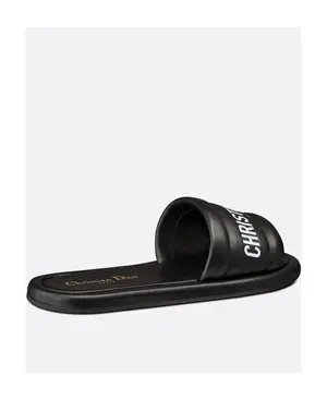 Dior Every-d Embossed Logo Flip Flops - Black