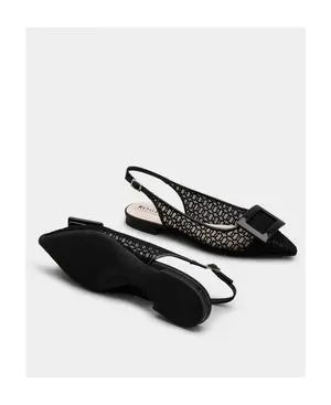 ROGER VIVIER Gommettine Ballet Flats With Buckle Detail