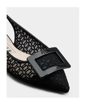 ROGER VIVIER Gommettine Ballet Flats With Buckle Detail