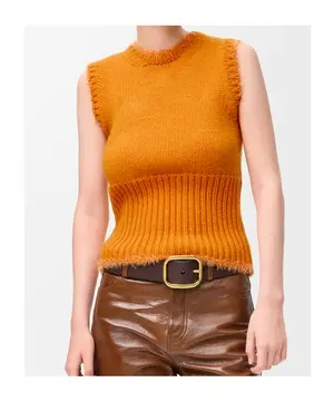 Loewe Fringed Ribbed-knit Vest