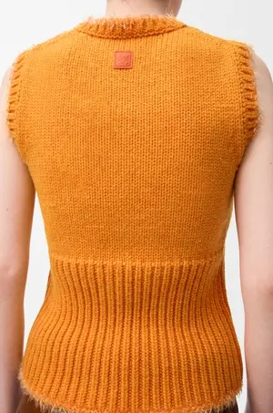 Loewe Fringed Ribbed-knit Vest