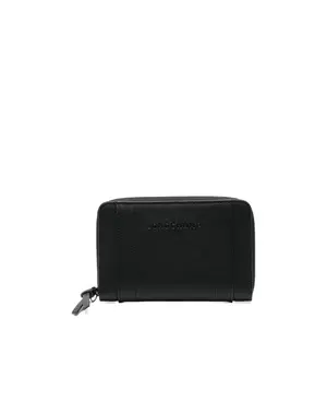 Longchamp Debossed-logo Leather Wallet - Black