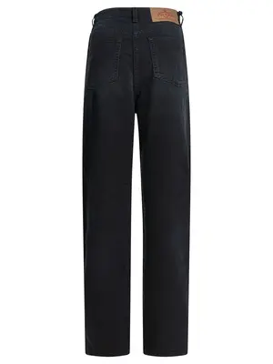 Prada Logo-patch Wide-leg Jeans