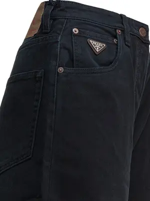 Prada Logo-patch Wide-leg Jeans