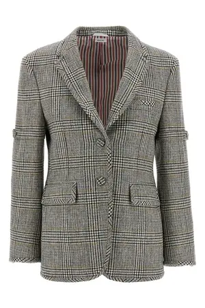 THOM BROWNE Thom Browne Checked Single-Breasted Blazer