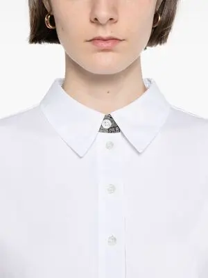 Herno Cotton Polo Top With Short Sleeves - White