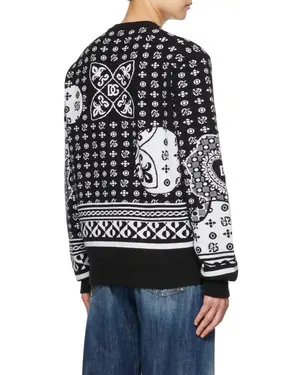 Dolce & Gabbana Logo Intarsia Knit Jumper