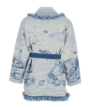 Alanui Deep In The Ocean Belted Cardigan