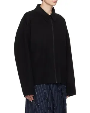 Acne Studios Zip-up Collared Jacket - Black