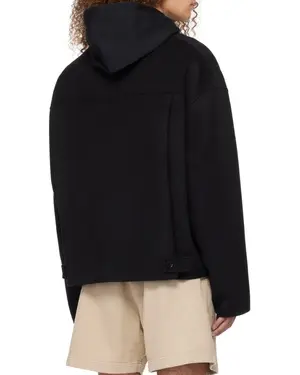 Acne Studios Zip-up Collared Jacket - Black