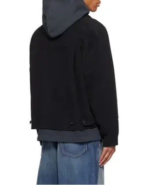 Acne Studios Zip-up Collared Jacket - Black