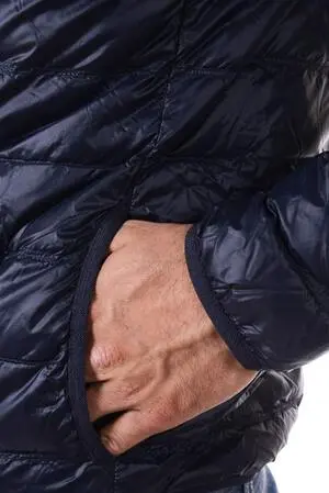 EA7 Quilted Zip-up Puffer Jacket - Black