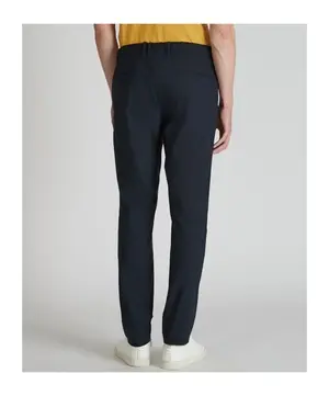 Incotex Slim Trousers With Elastic Waistband - Black