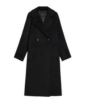 Max Mara Belted Waist Coat - Black