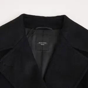 Max Mara Belted Waist Coat - Black