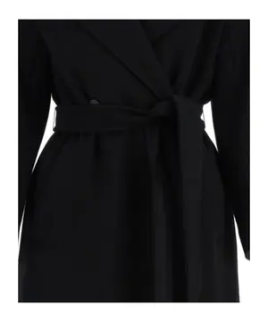 Max Mara Belted Waist Coat - Black
