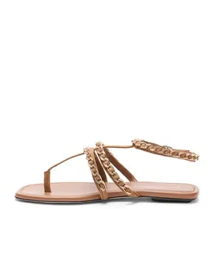 STUART WEITZMAN Soluxe Crystal Embellished Chain Sandals - Pink