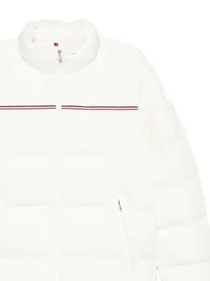 Moncler Logo Patch Zip-up Down Jacket