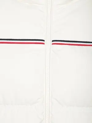 Moncler Logo Patch Zip-up Down Jacket