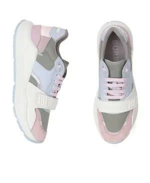 Burberry Low-top Panelled Sneakers - White