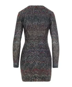 Missoni Zigzag-knit Sequined Mini Dress