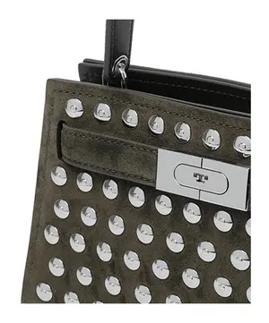 Tory Burch Stud Embellished Tote Bag - Black