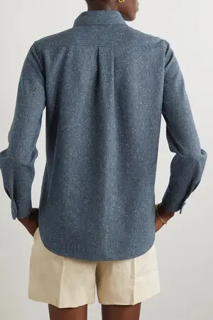 Chloé Long-sleeved Wool Tweed Shirt