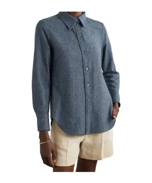 Chloé Long-sleeved Wool Tweed Shirt