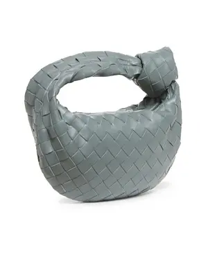 Bottega Veneta Mini Jodie Handbag - Gray