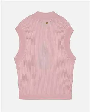 Versace Cut-out Ribbed Crop Top
