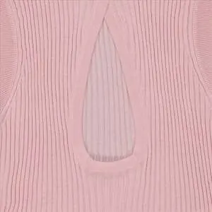 Versace Cut-out Ribbed Crop Top
