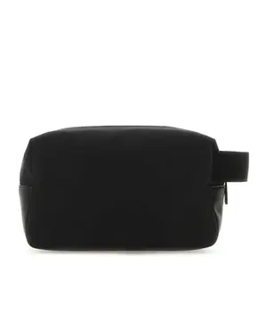 Alexander McQueen Logo Printed Zipped Toiletry Bag