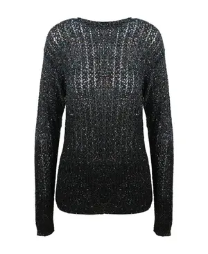 MAISON MARGIELA Battered Sequin Knitted Top