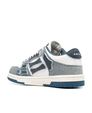 Amiri Skel Top Low-top Denim Sneakers