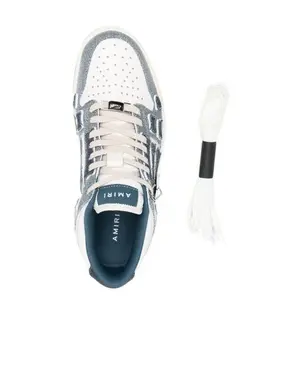 Amiri Skel Top Low-top Denim Sneakers