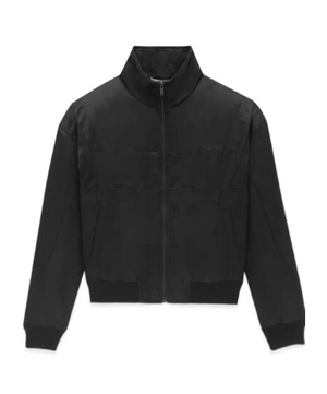 Saint Laurent Zip-up Teddy Jacket With Embroidered Logo - Black