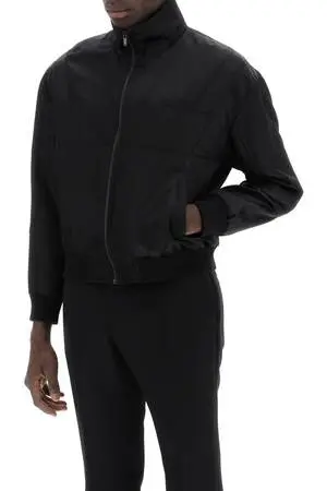 Saint Laurent Zip-up Teddy Jacket With Embroidered Logo