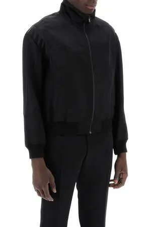 Saint Laurent Zip-up Teddy Jacket With Embroidered Logo