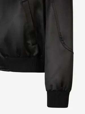 Saint Laurent Zip-up Teddy Jacket With Embroidered Logo