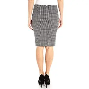 Emporio Armani Plaid Detail Slim Fit Skirt