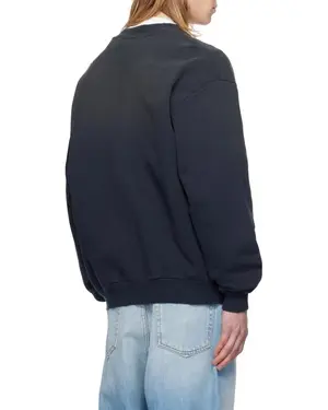 Acne Studios Logo Printed Zip-up Sweatshirt - Black